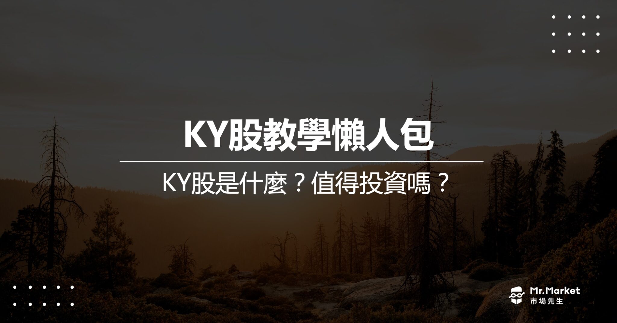 KY股是什麼？值得投資嗎？最完整KY股教學懶人包 - Mr.Market市場先生